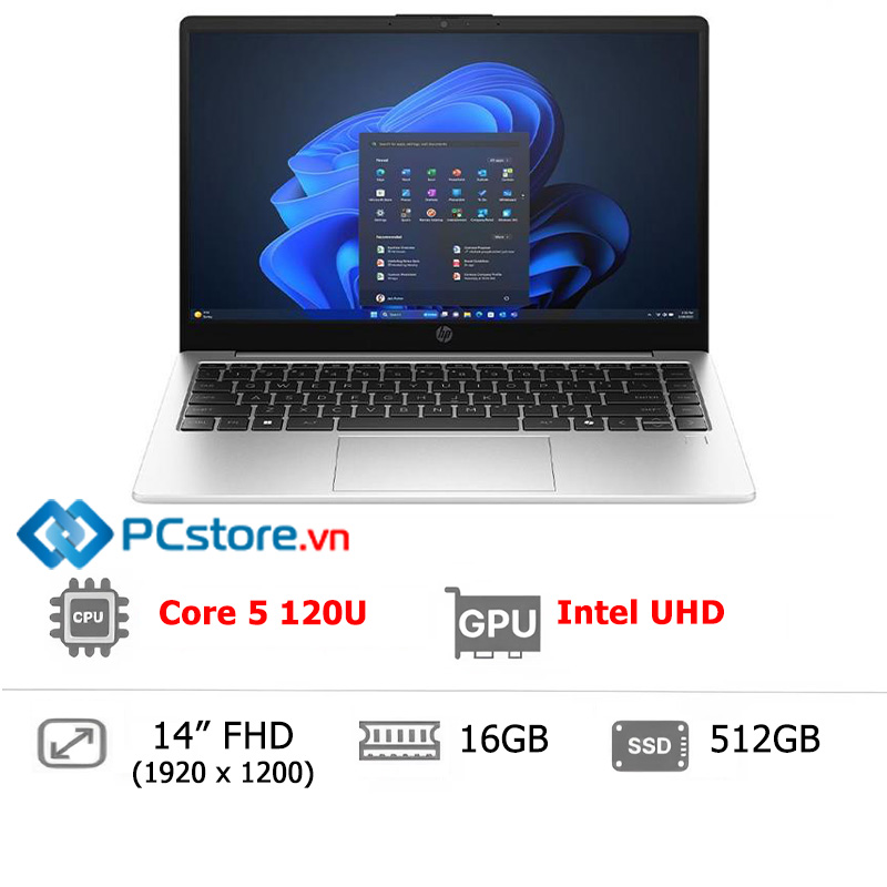 Laptop HP 240R G10 Core 5 120U, 16GB, 512GB, Full HD